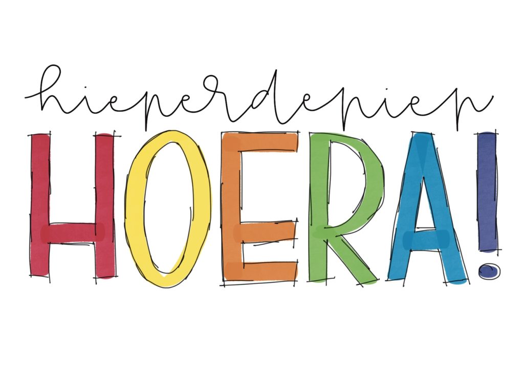 "Van hartjes proficiat" - By Birthe