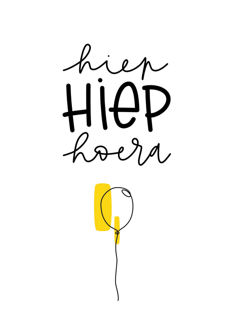 Hiep hiep hoera - Ballon - By Birthe
